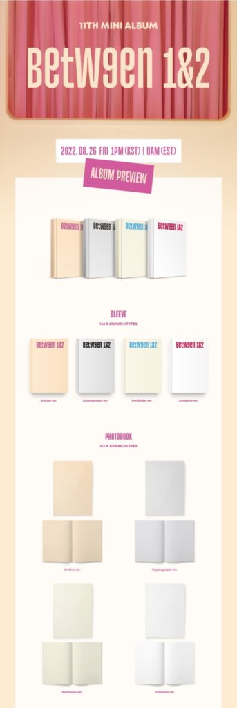 TWICE - BETWEEN 1&2 (11TH MINI ALBUM) Complete VER. - Little Star Gifts